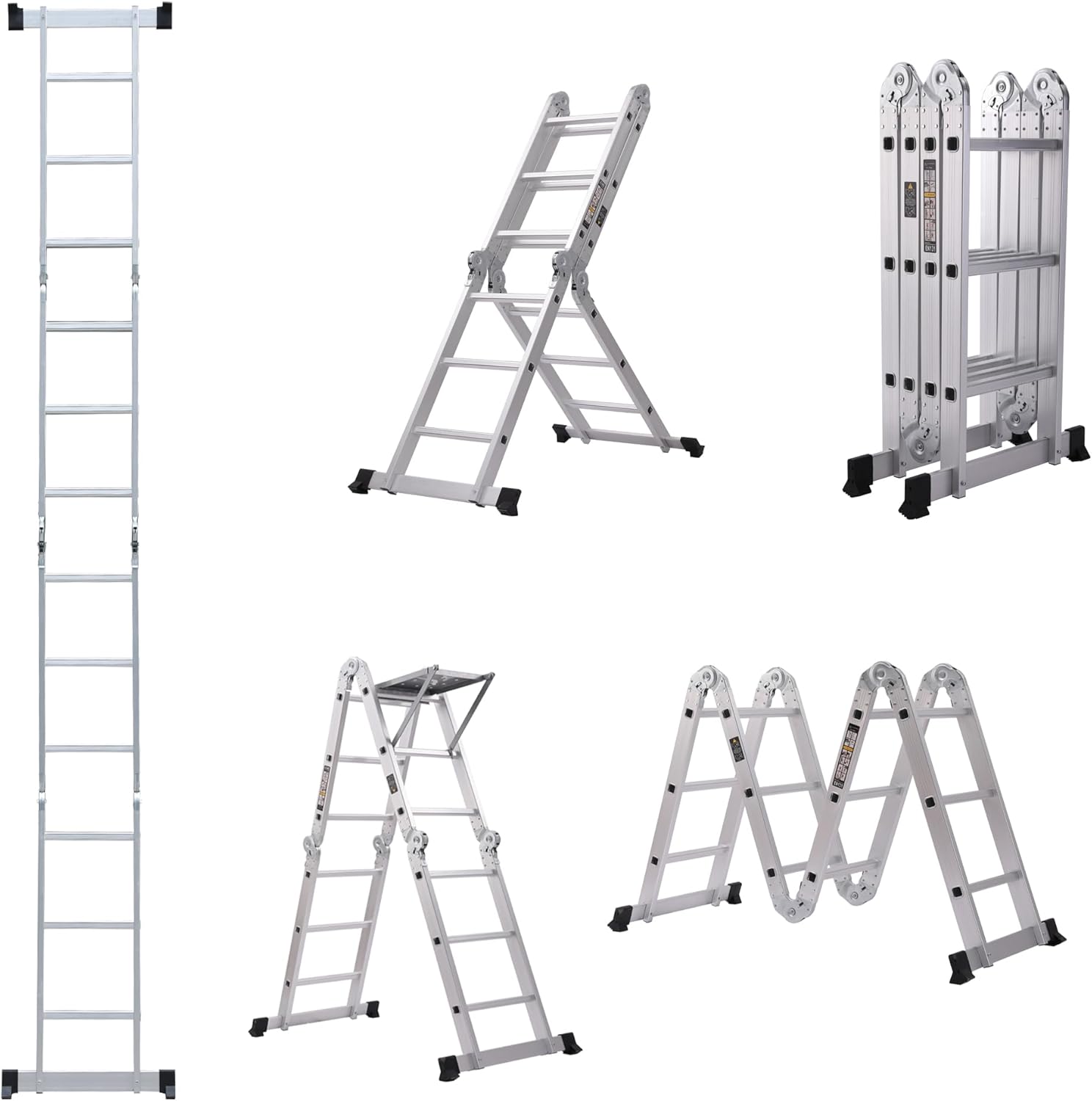 Aluminium Multi-Purpose Ladder 4.7m, Folding Combination Ladder ...