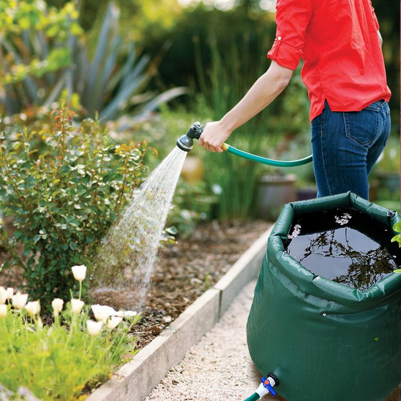 Water Tank 50 Gallon 110L Portable Water Storage Bladder - 30 Gallon ...