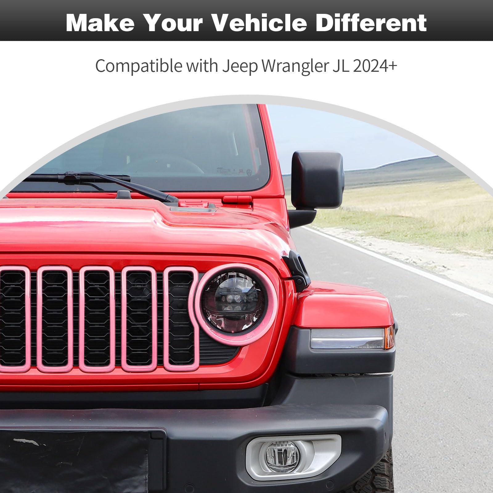 Snapklik.com : CheroCar For JL Grille Grill Insert & Headlight Turn ...