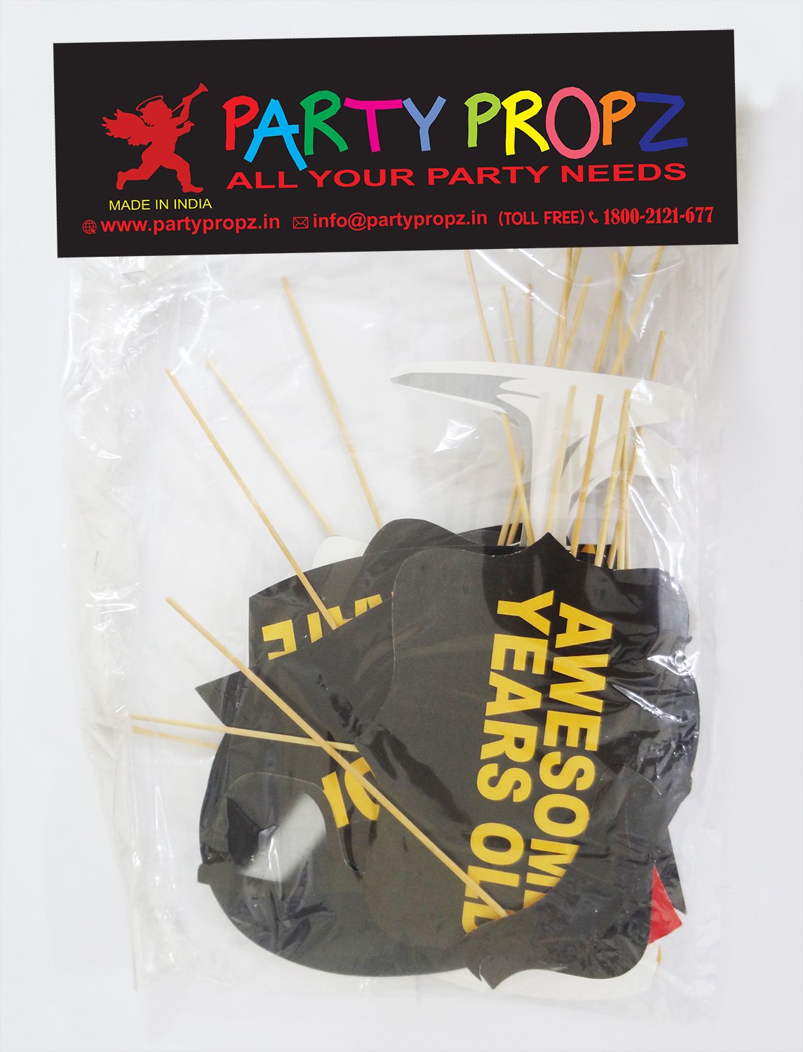 party propz birthday photo booth props 20pcs set with funny crown fun ...