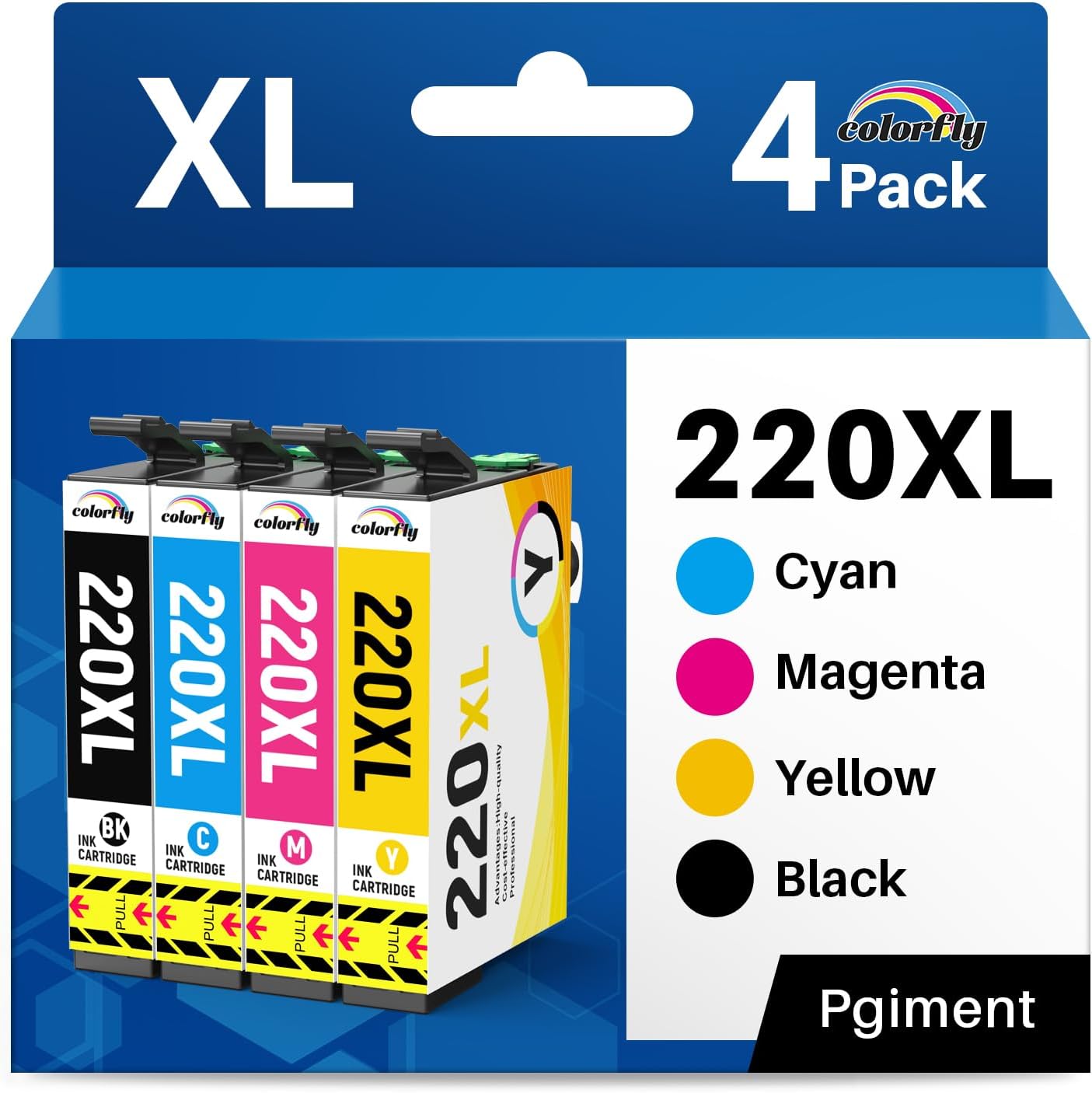TAAUS Compatible Ink for Epson 220XL for Epson Expression Home XP-220 ...