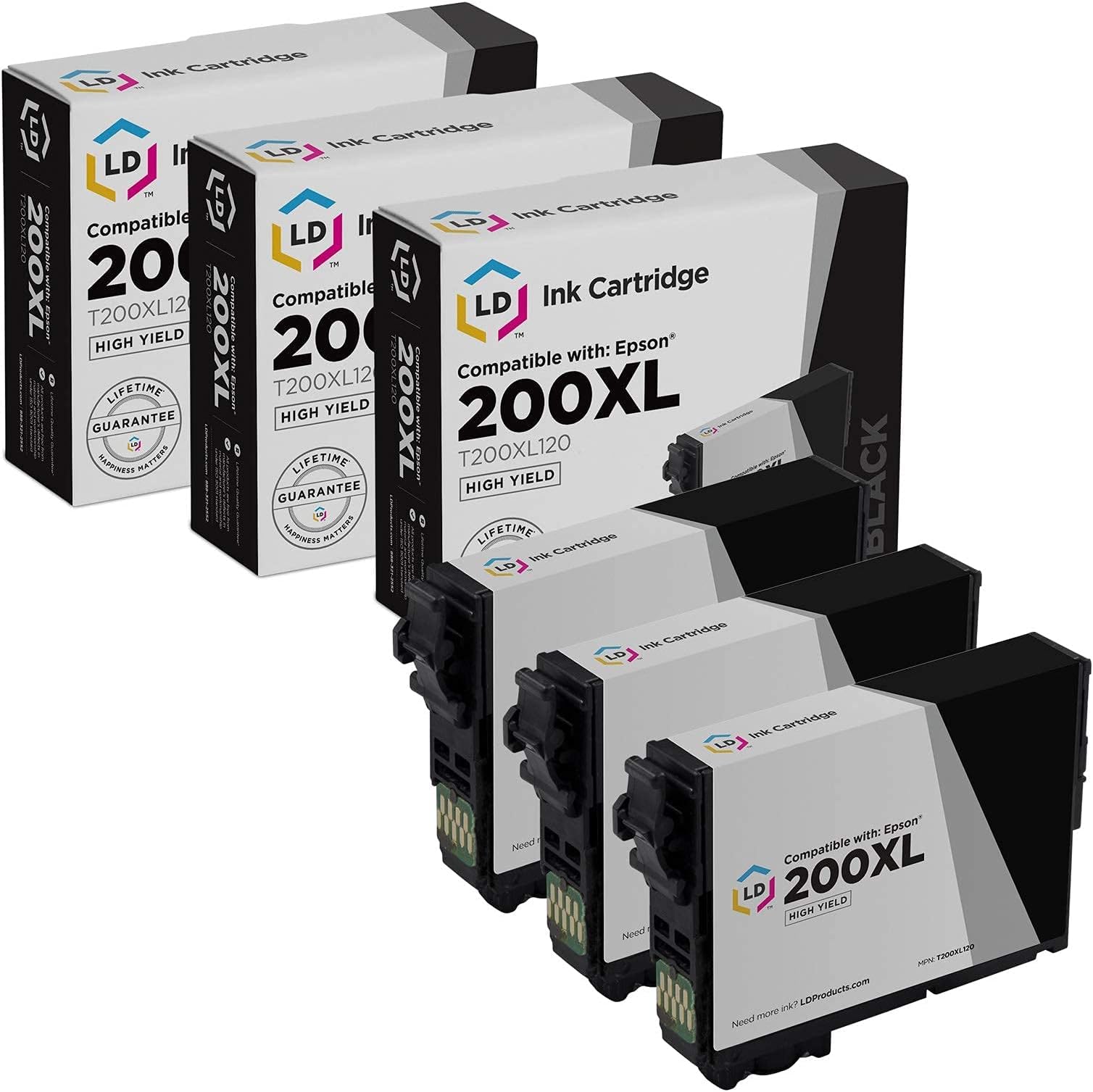 Amazon.com: EPSON 200 DURABrite Ultra Ink High Capacity Black ...