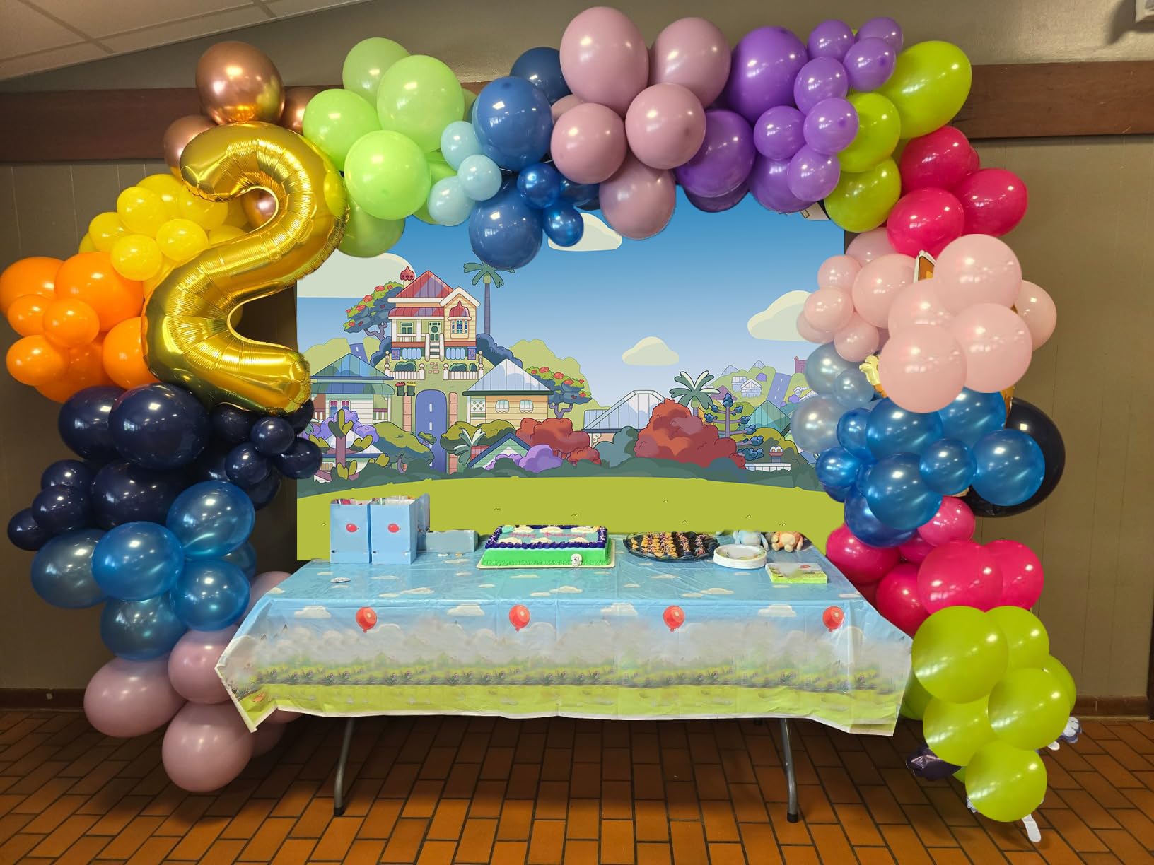 Children Party Decoration Backdrop Cartoon Dog House - 7x5 FT Blue Sky ...