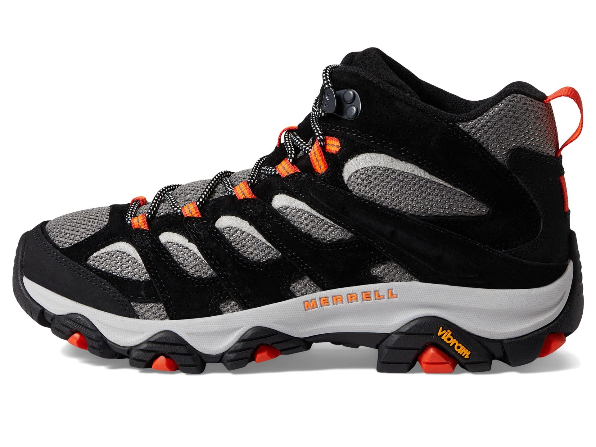 Snapklik.com : Moab 3 Mid Black/Tangerine 12.5 M