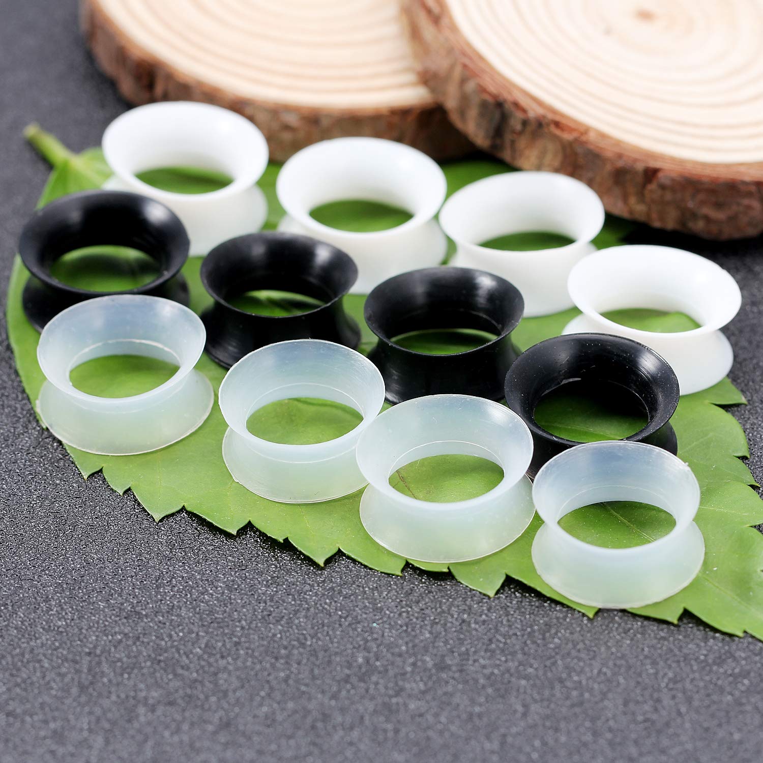 Snapklik.com : 16mm Silicone Gauges Tunnels Plugs Ear Earrings Ultra ...
