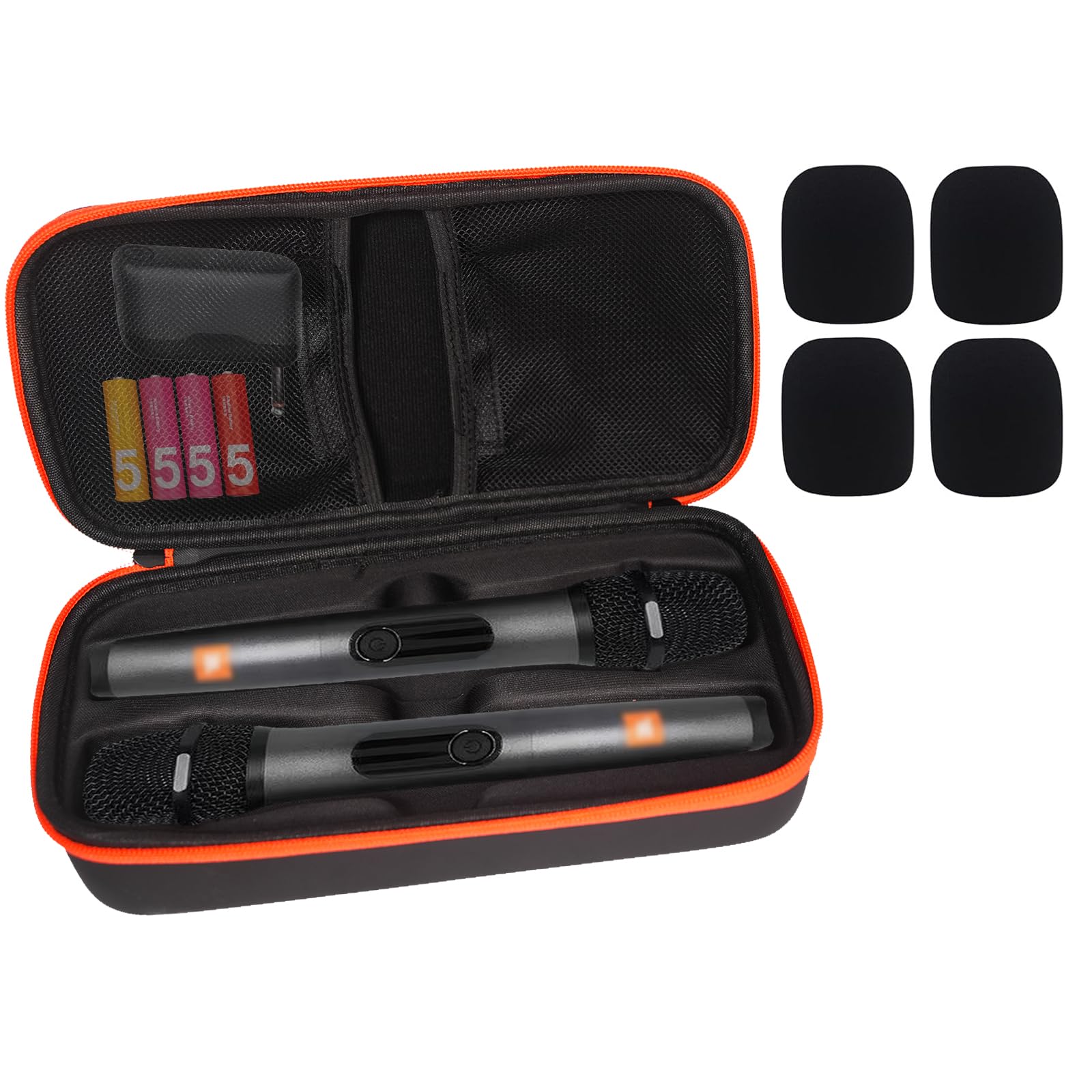 Amazon.com: YIYANGVID Wireless Microphone Case with 4 Microphone Foam ...