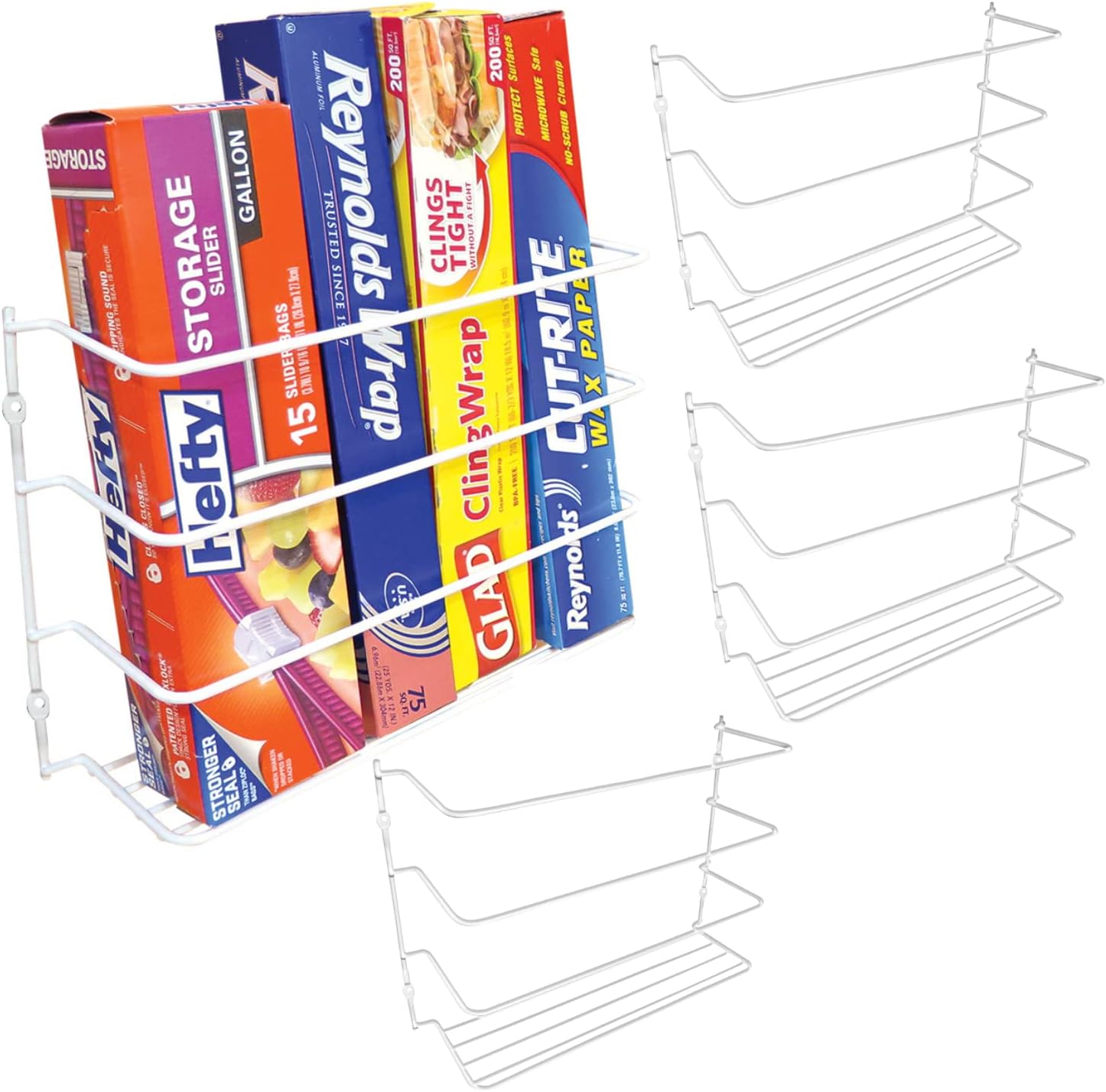Amazon.com - Evelots Kitchen Wrap Organizer - 4 Pack - Hold up to 4 ...