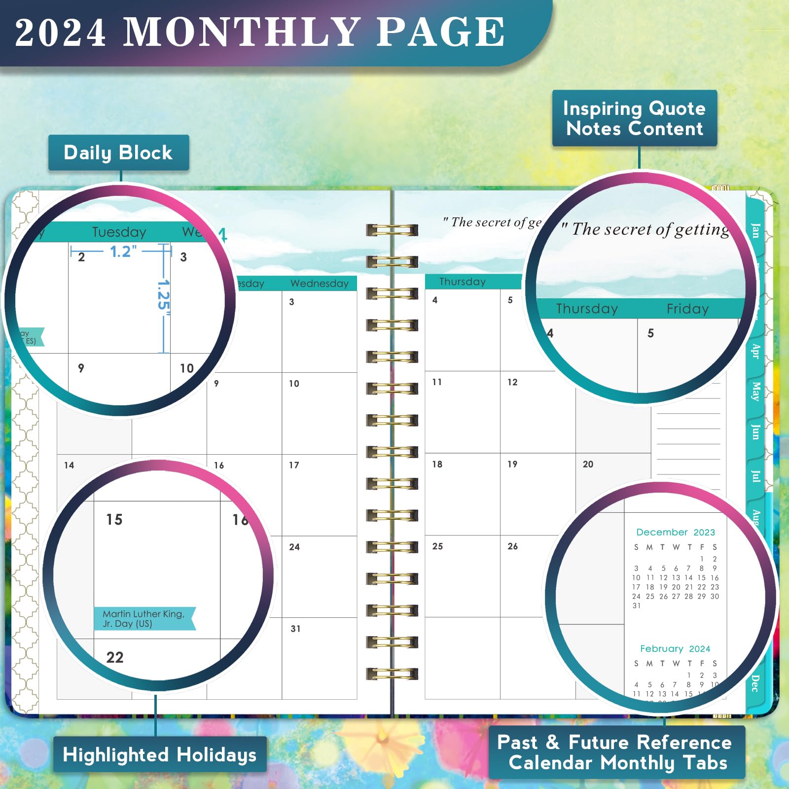 Snapklik.com : 2024 Planner - Planner 2024 From Jan 2024 To Dec 2024 ...