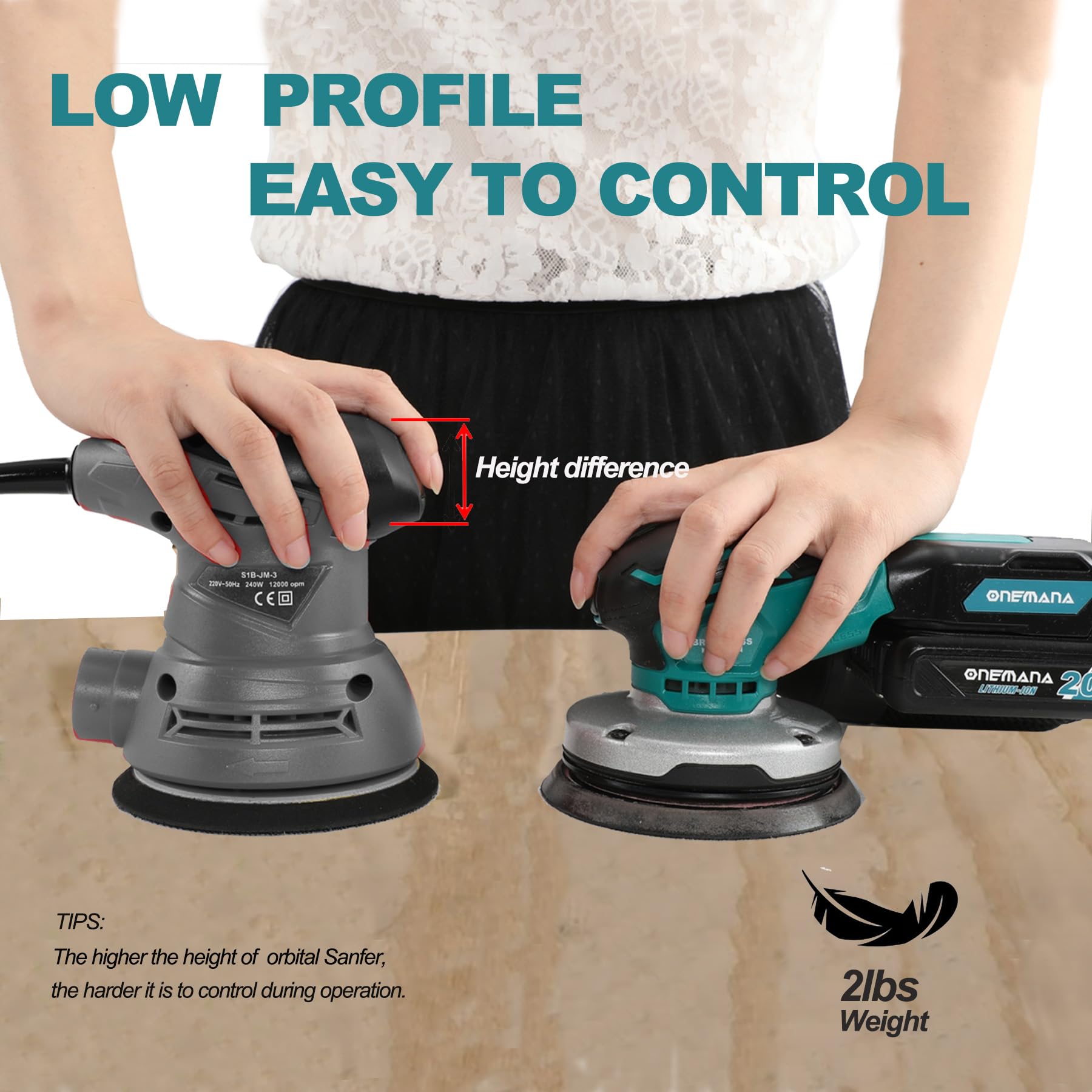 Festool Sander AVID POWER 5-inch Orbital Sander With 6 Variable Speeds ...