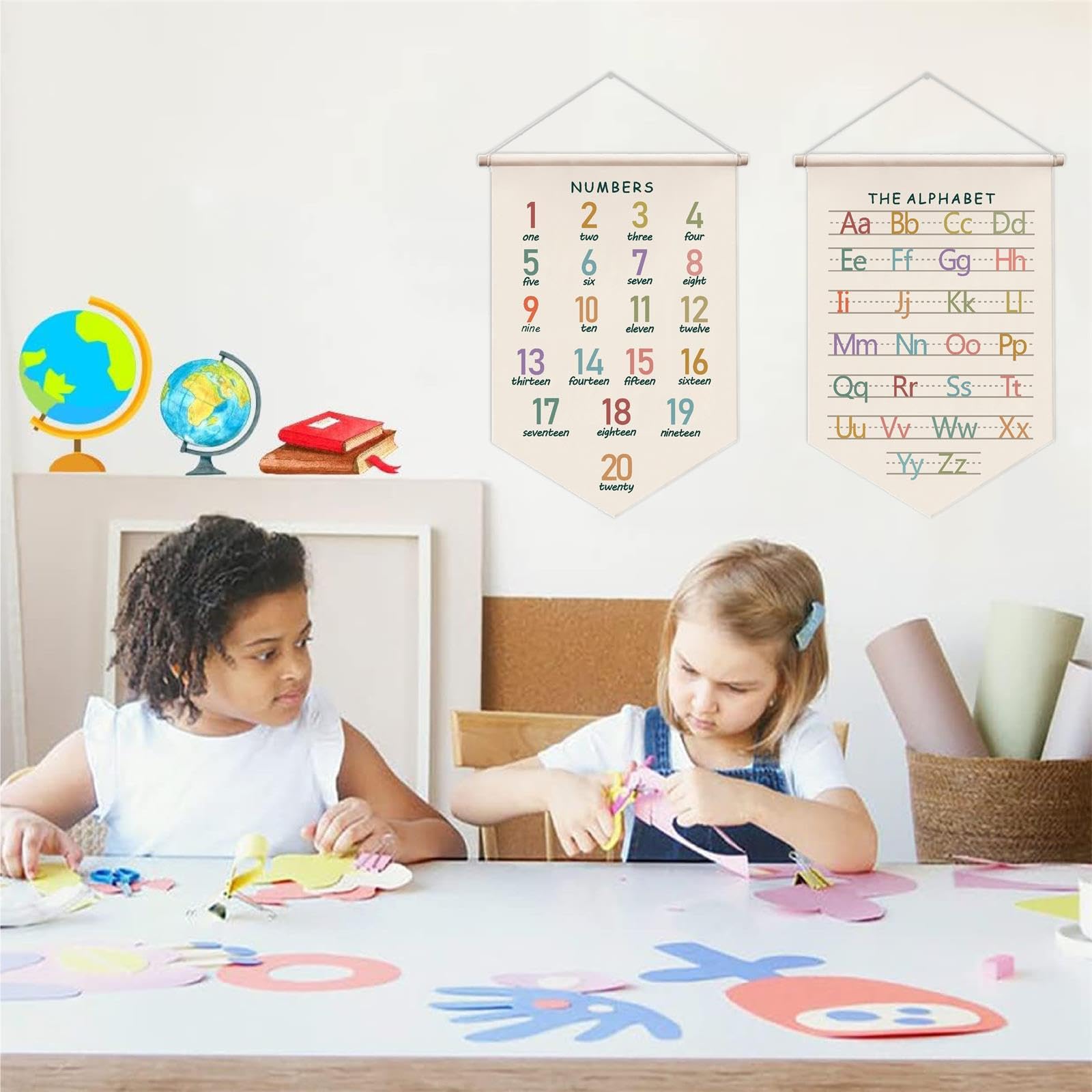 Snapklik.com : Alphabet Wall Banner Number Wall Hanging Alphabet Number ...