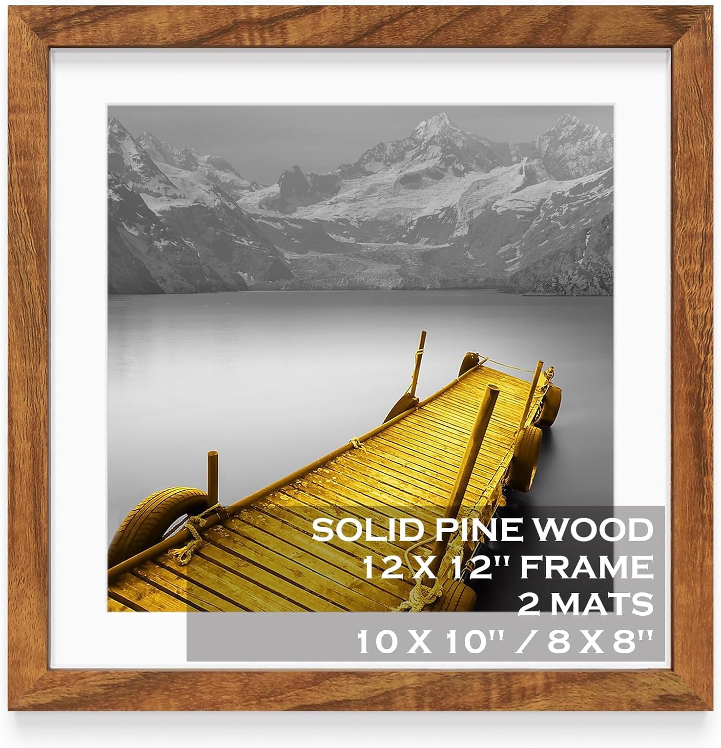 Amazon.com - 12x12 Picture Frames Solid Wood Display Pictures 10x10 or ...