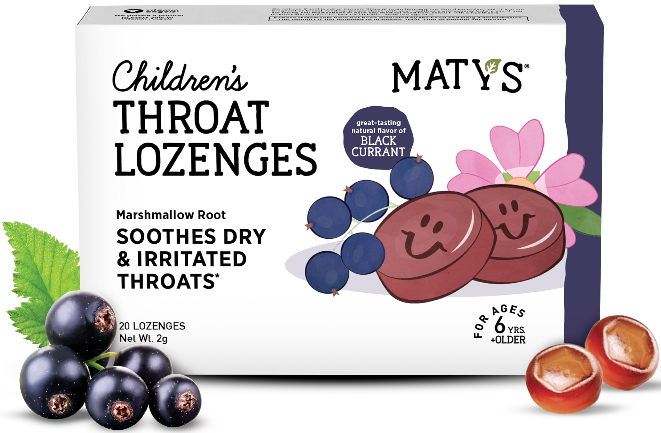 Amazon.com: Matys Kids Throat Lozenges for Ages 6 Years Old +, Tasty ...