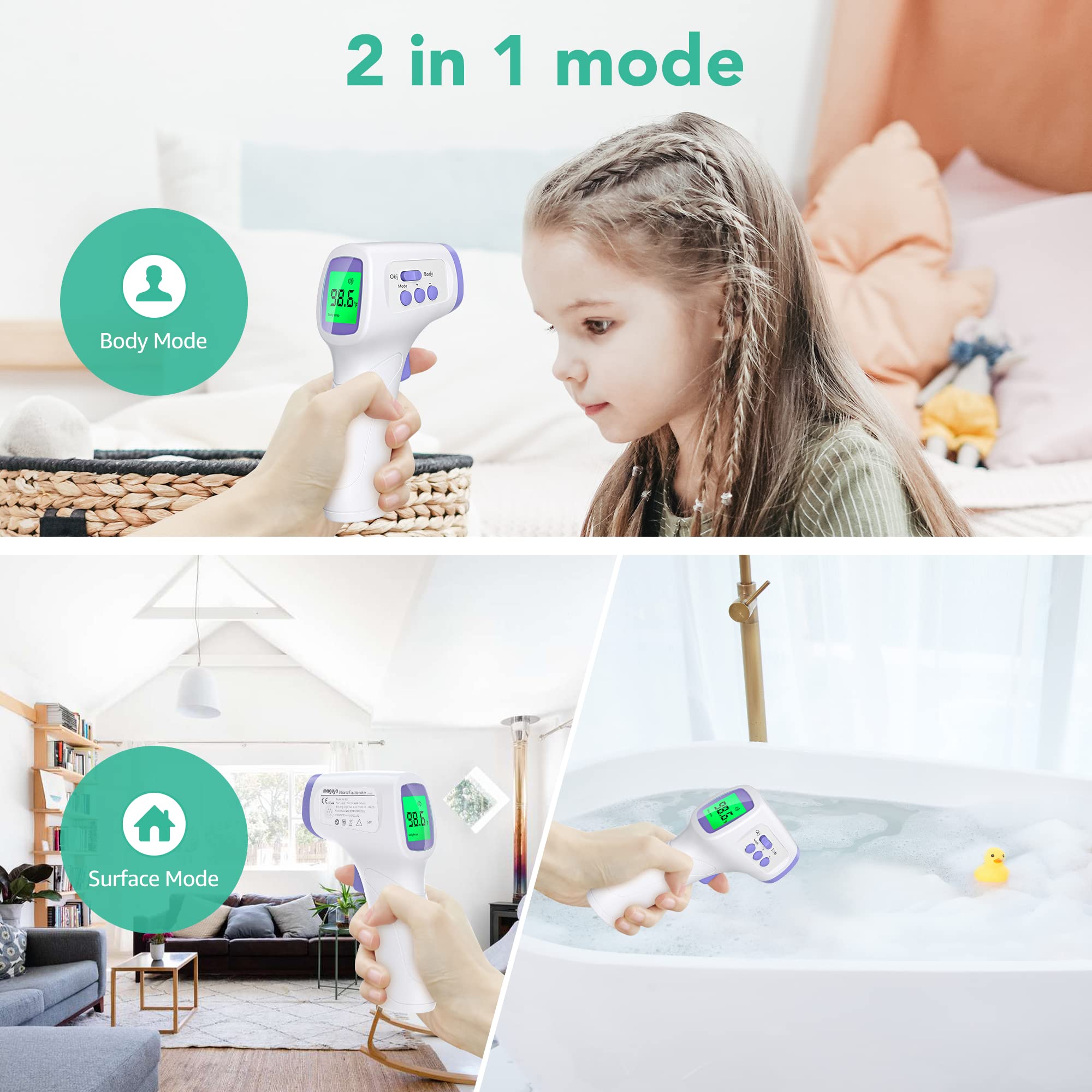 Snapklik.com : Thermometer For Adults And Kids Forehead Thermometer For ...