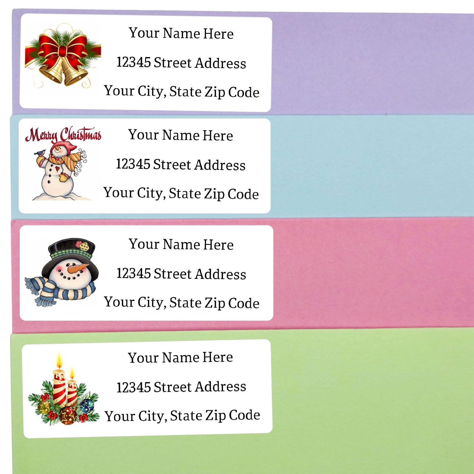 Amazon.com : Christmas Address Labels Return Address Labels ...