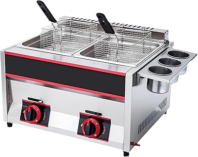 Amazon.com: Gas One Double Fryer with 2 Baskets Propane Burners for ...