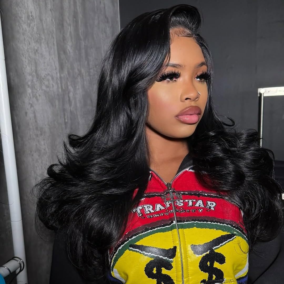 Amazon.com : west kiss Body Wave Lace Front Wigs Human Hair 6x8 Lace ...