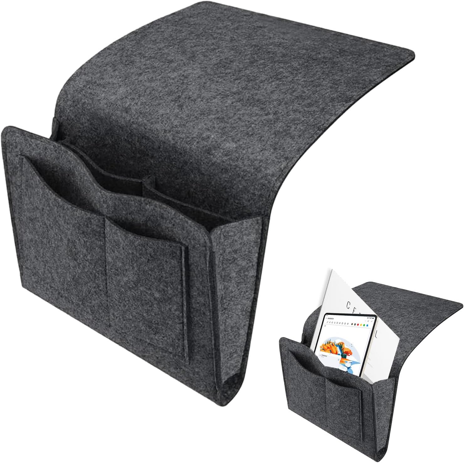 Bedside Storage Bag,Felt Hanging Pocket Organiser,Thicker Sofa Bed ...
