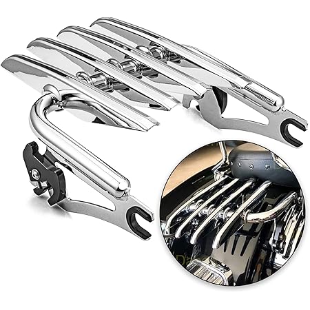 Amazon.com: PBYMT Chrome Detachable Stealth Mounting Luggage Rack ...