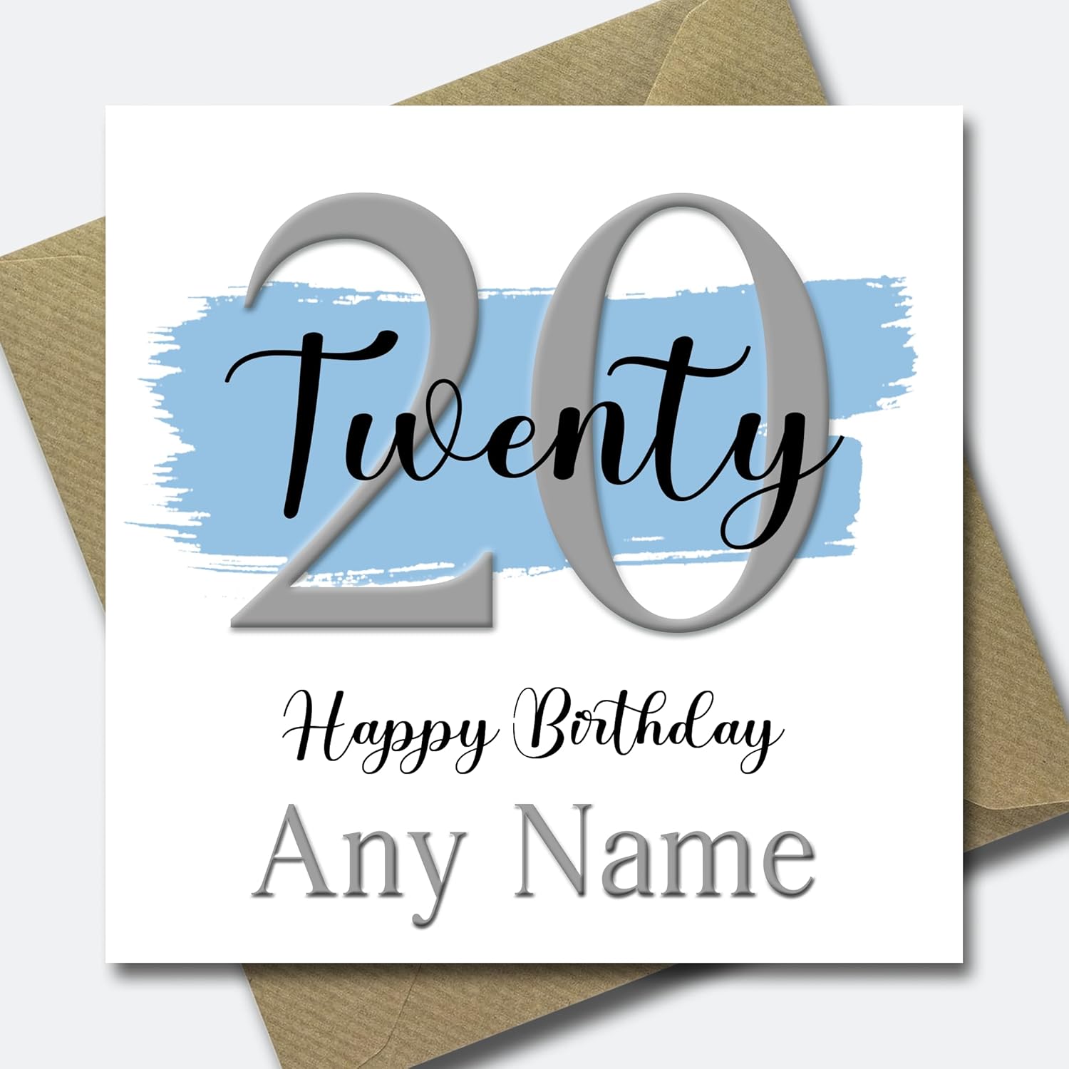 Personalised 20th Birthday Card for Son Brother Nephew Grandson Friend ...