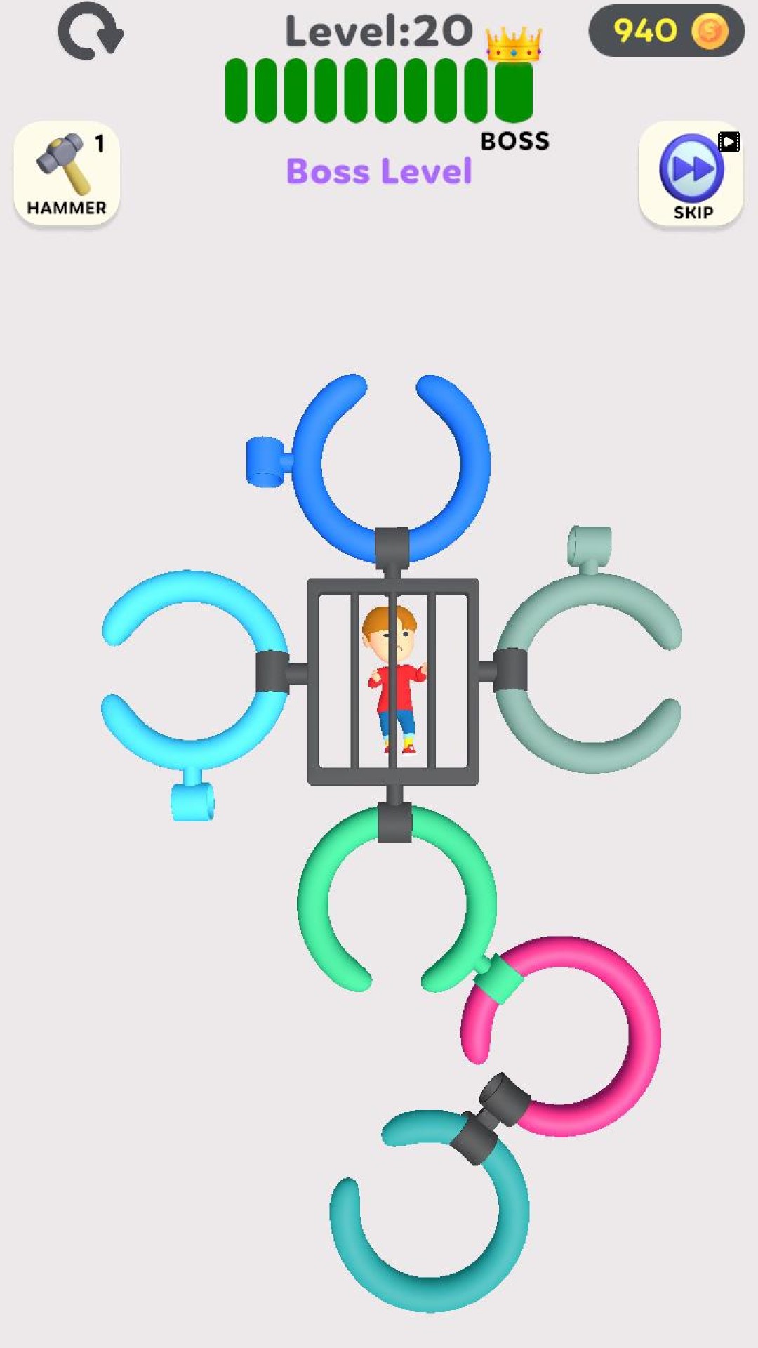 Combination Of Rotate The Rings Circle Puzzle & Nuts and Bolts Screw ...