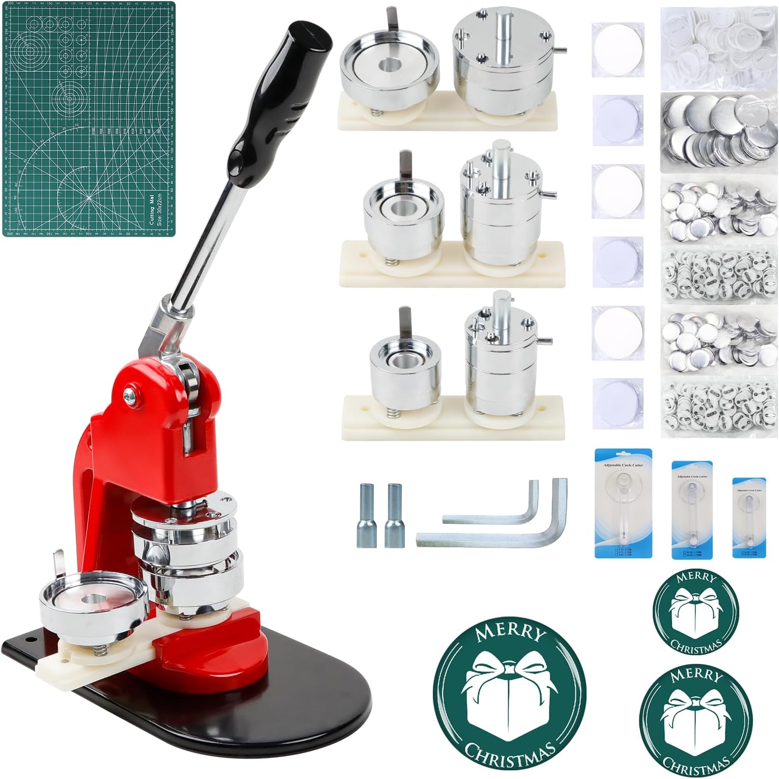 MK.Bear - Máquina para hacer botones de múltiples tamaños, 1 pulgada ...