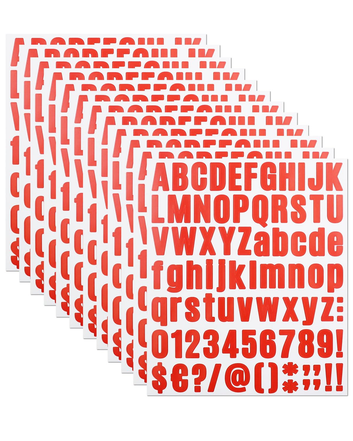 Amazon.com: 1 Inch Letter Stickers, 972 Pieces Alphabet Number Symbol ...