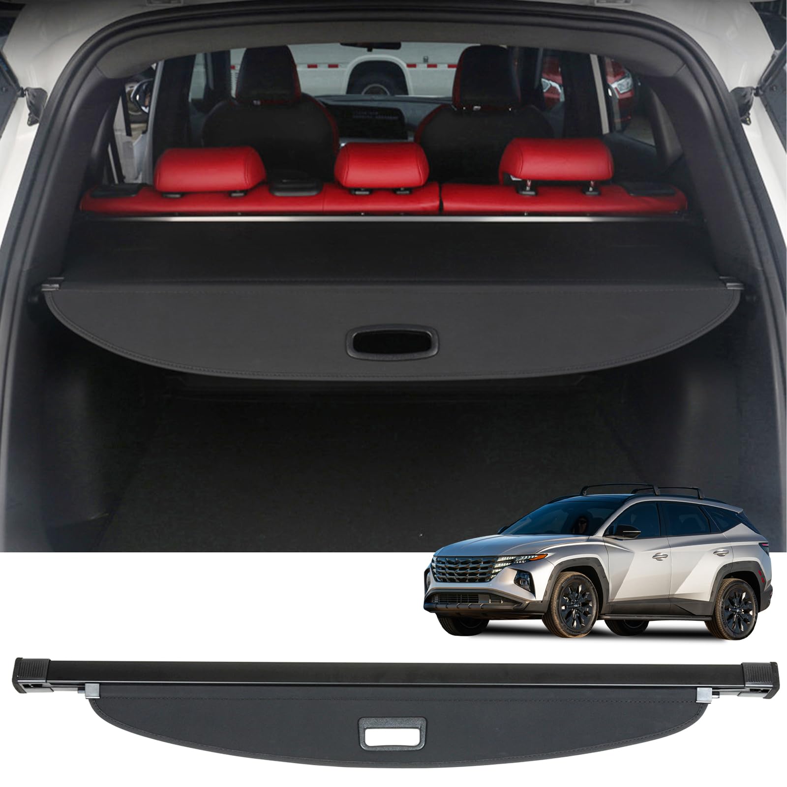 Snapklik.com : Kinwrdsn Cargo Cover For 2022 2023 2024 Hyundai Tucson ...