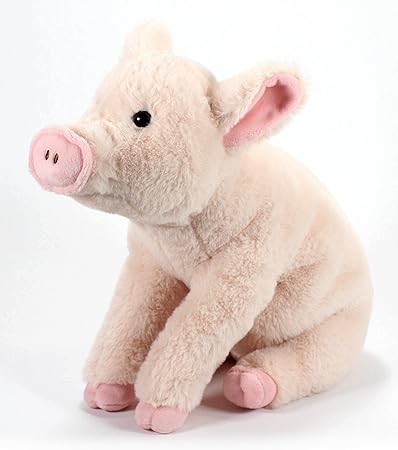 Amazon.com: The Petting Zoo Pig Stuffed Animal Plushie, Gifts for Kids ...