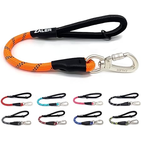 Amazon.com : Genuine Leather Short Dog Lead, Strong Traffic Pet Leads ...