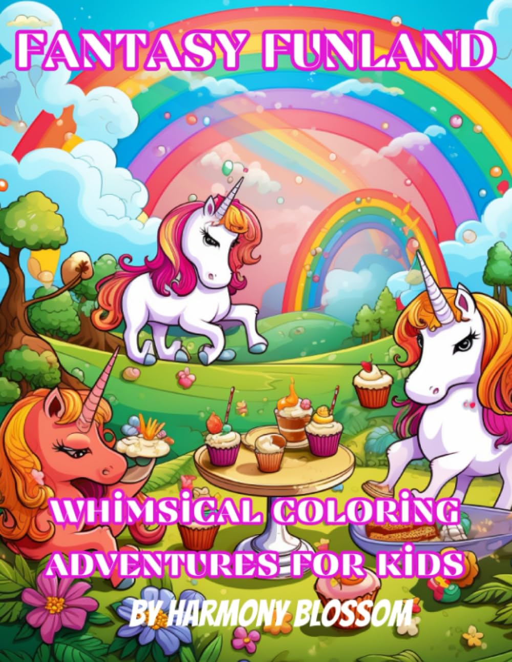 Fantasy Funland: Whimsical Coloring Adventures for Kids: Blossom ...