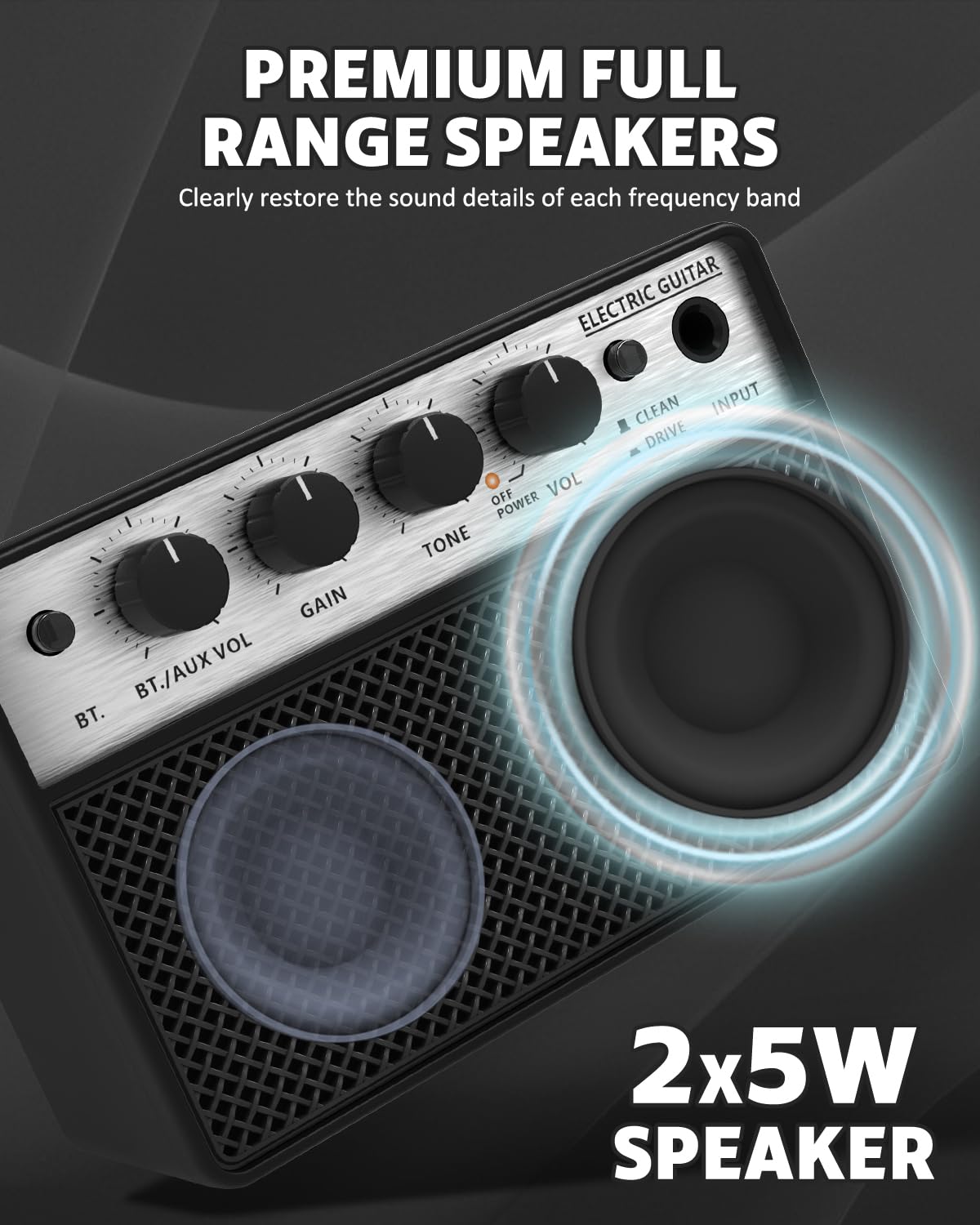 Snapklik.com : STRICH 2 X 5 W Mini Guitar Amp - Portable, Rechargeable ...