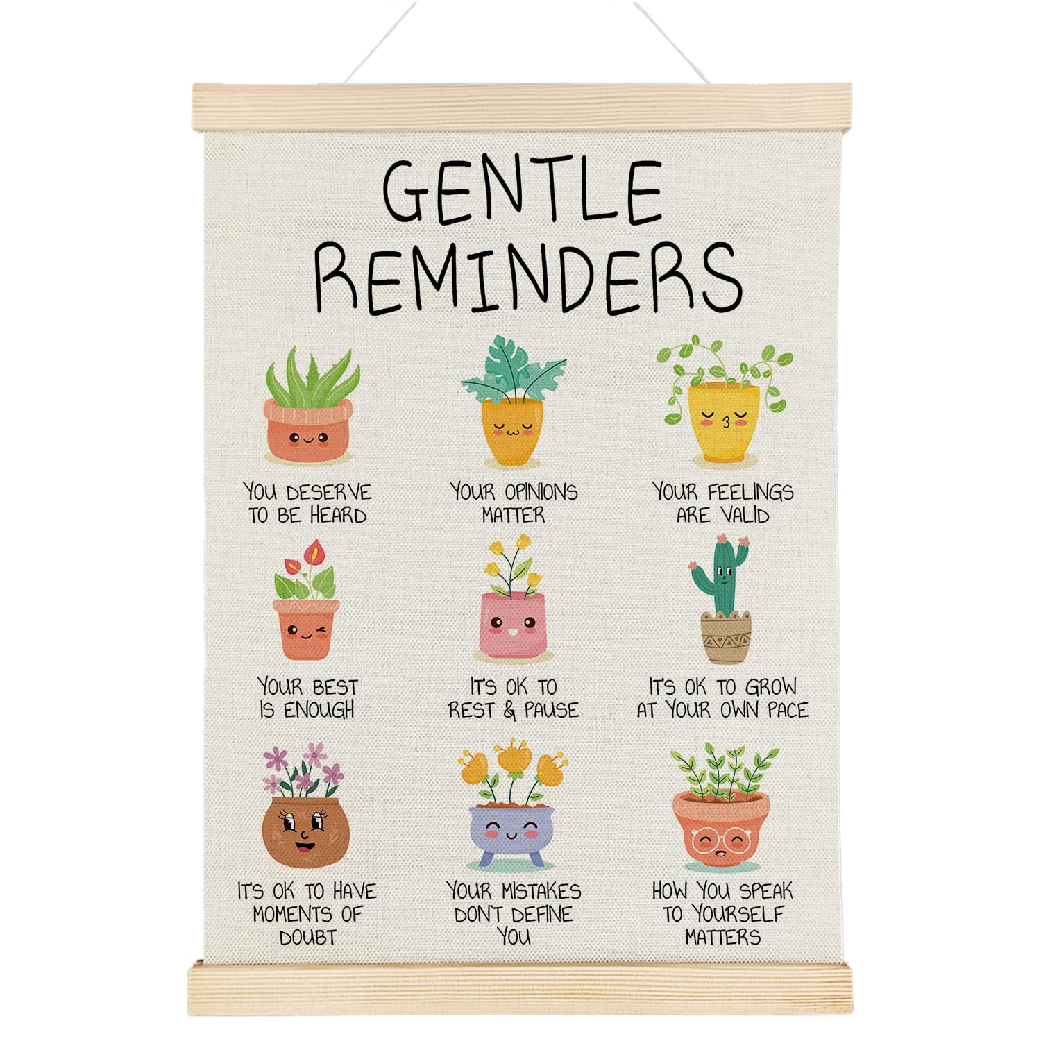 Amazon.com: Nrleey Mental Health Poster Hanging - Inspirational Gentle ...