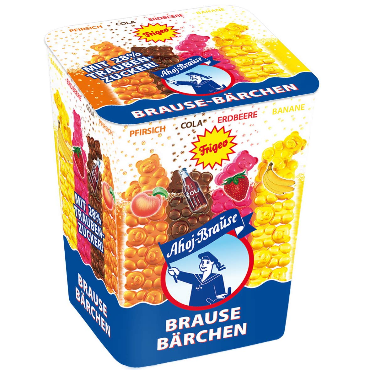 Buy Frigeo AHOJ Brause Barchen BEARS pressed sugar candies peach, cola ...