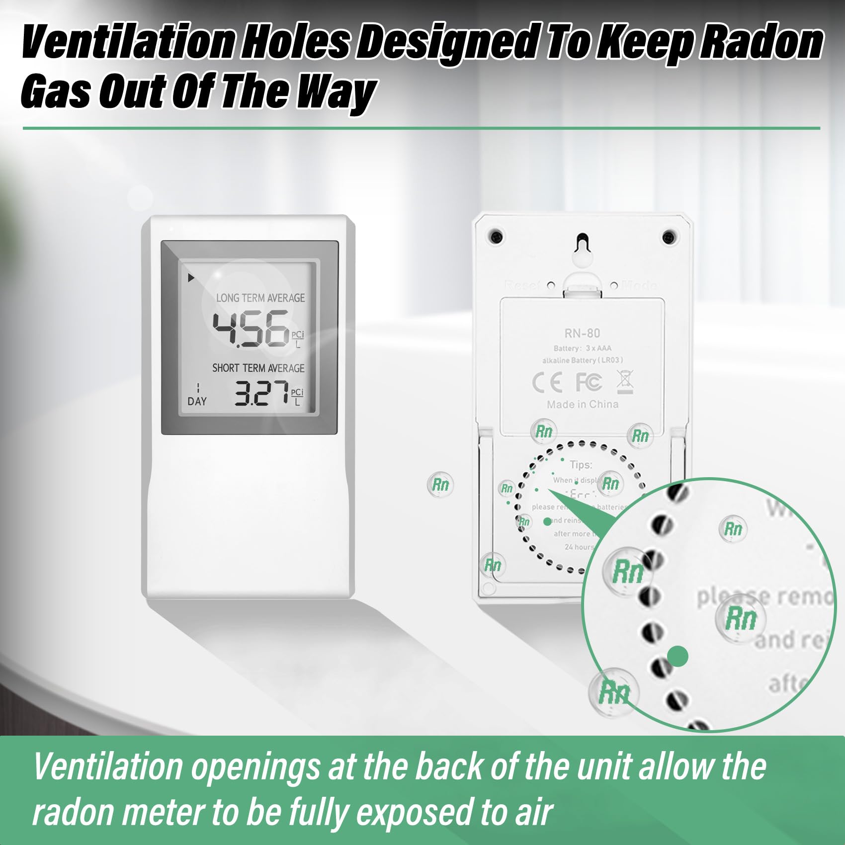 Snapklik.com : Radon Detector For Home, Allows Short And Long Term ...