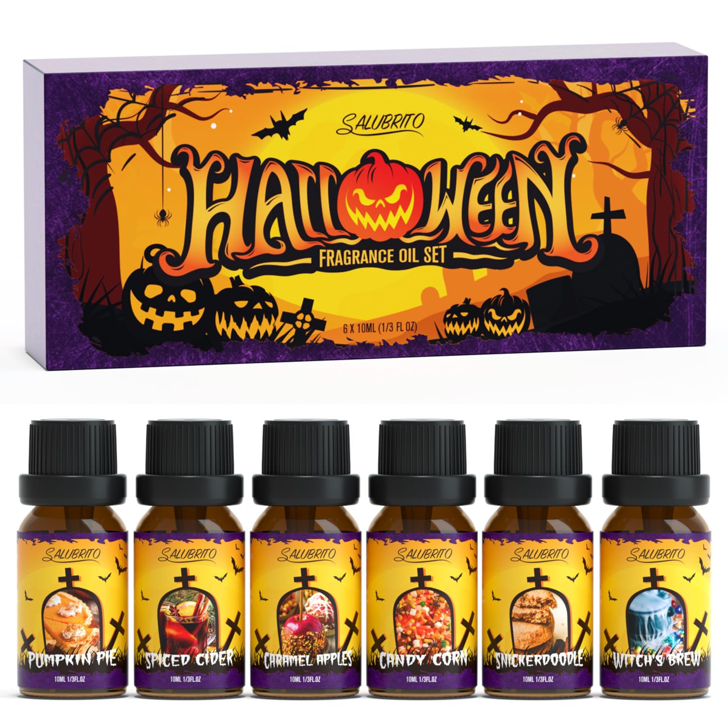 Amazon.com: SALUBRITO Halloween Fragrance Oils Set, Funny Essential ...