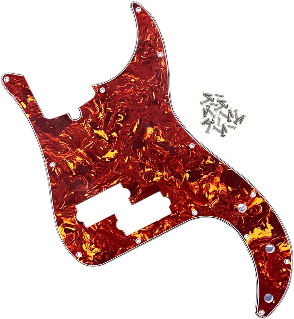 IKN 13 Hole Modern Style Standard P Bass Pickguard 4Ply Scratch Plate ...