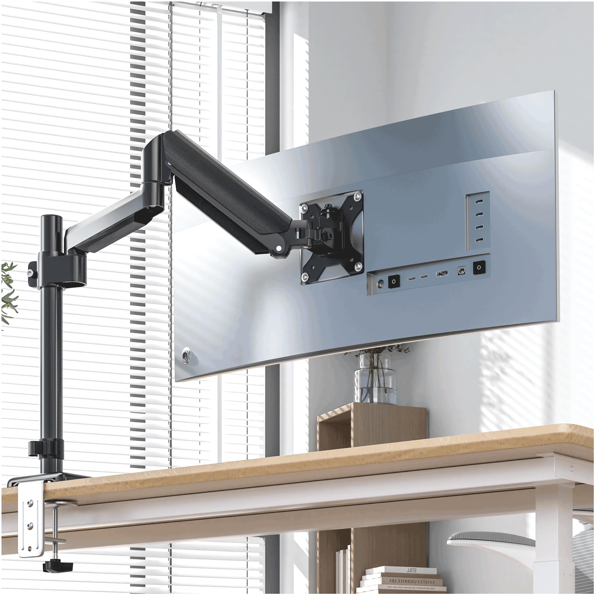 Snapklik.com : Wearson Invertable Hanging Monitor Arm Extend Height ...