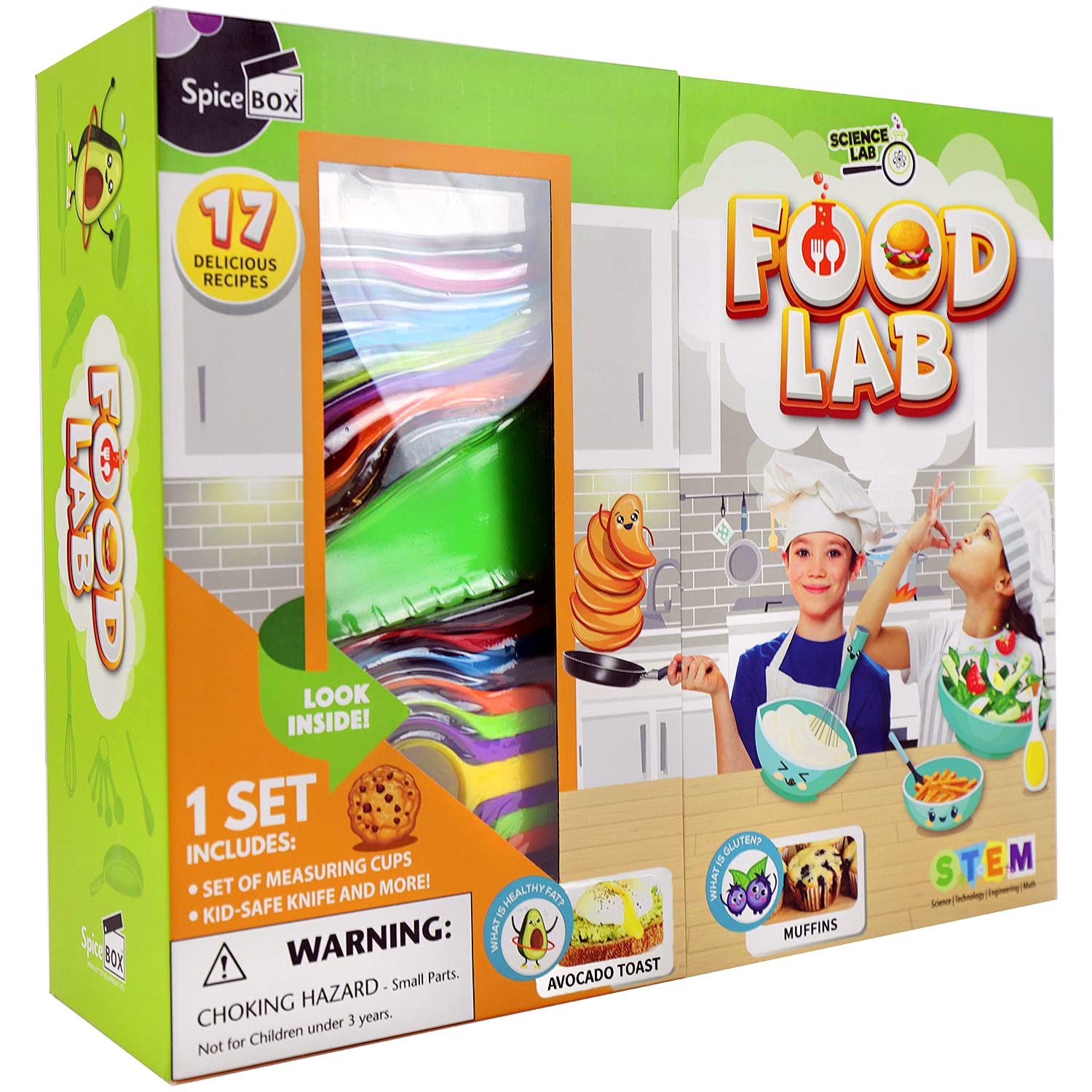 Buy Spicebox Children's Stem Kits Science Lab Food Lab, 17 Edible ...