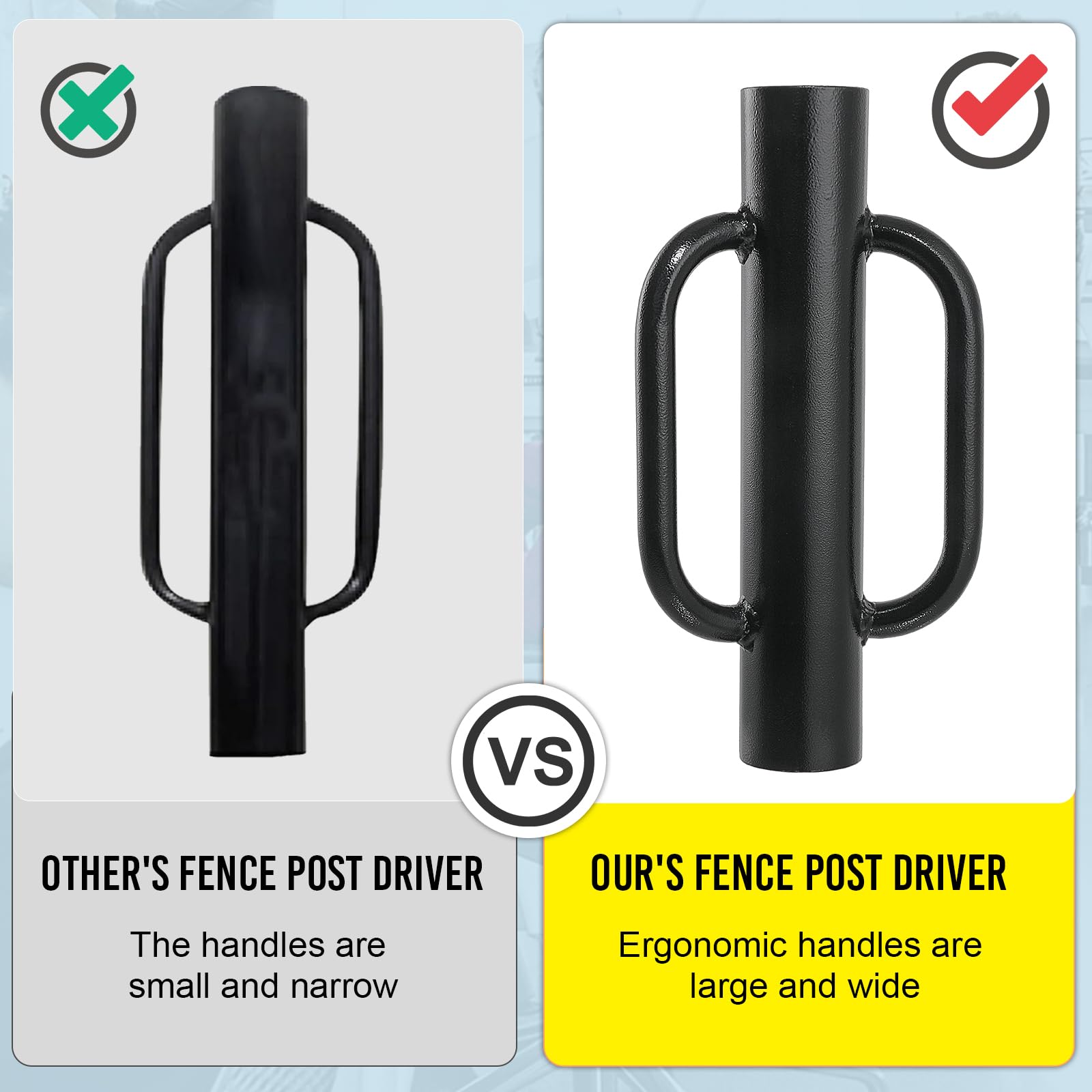 Snapklik.com : Fumingpal T Post Driver - Heavy Duty Fence Post Driver ...