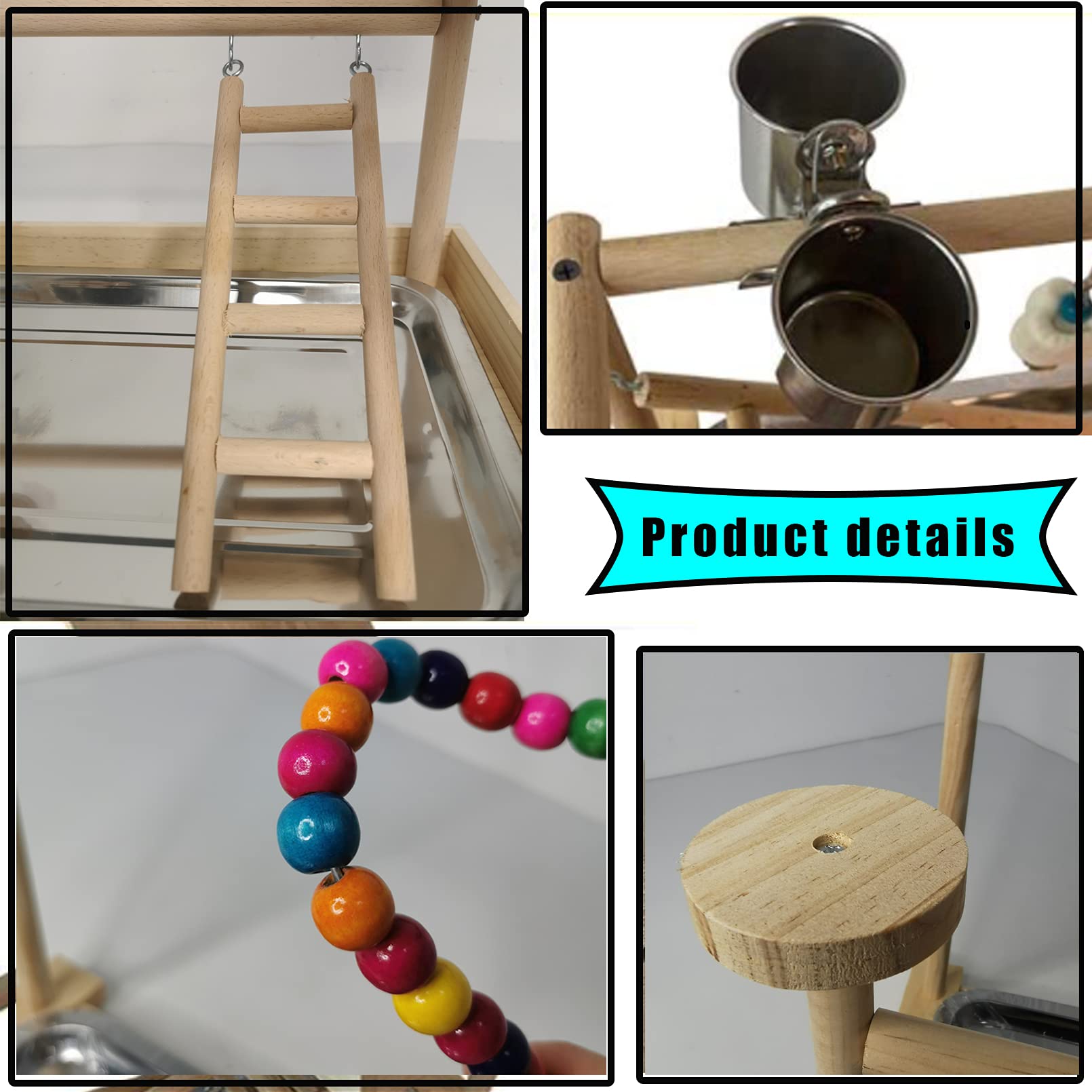 Snapklik.com : Parrots Playground, Bird Play Gym Wood Perch Stand ...