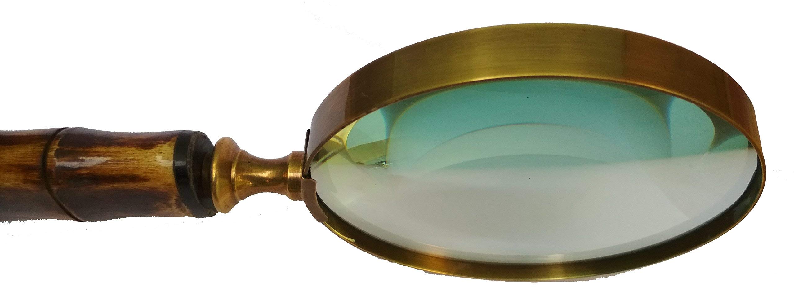 Buy Deconoor 10X Handheld Magnifying Glass Lens, Antique Brass ...