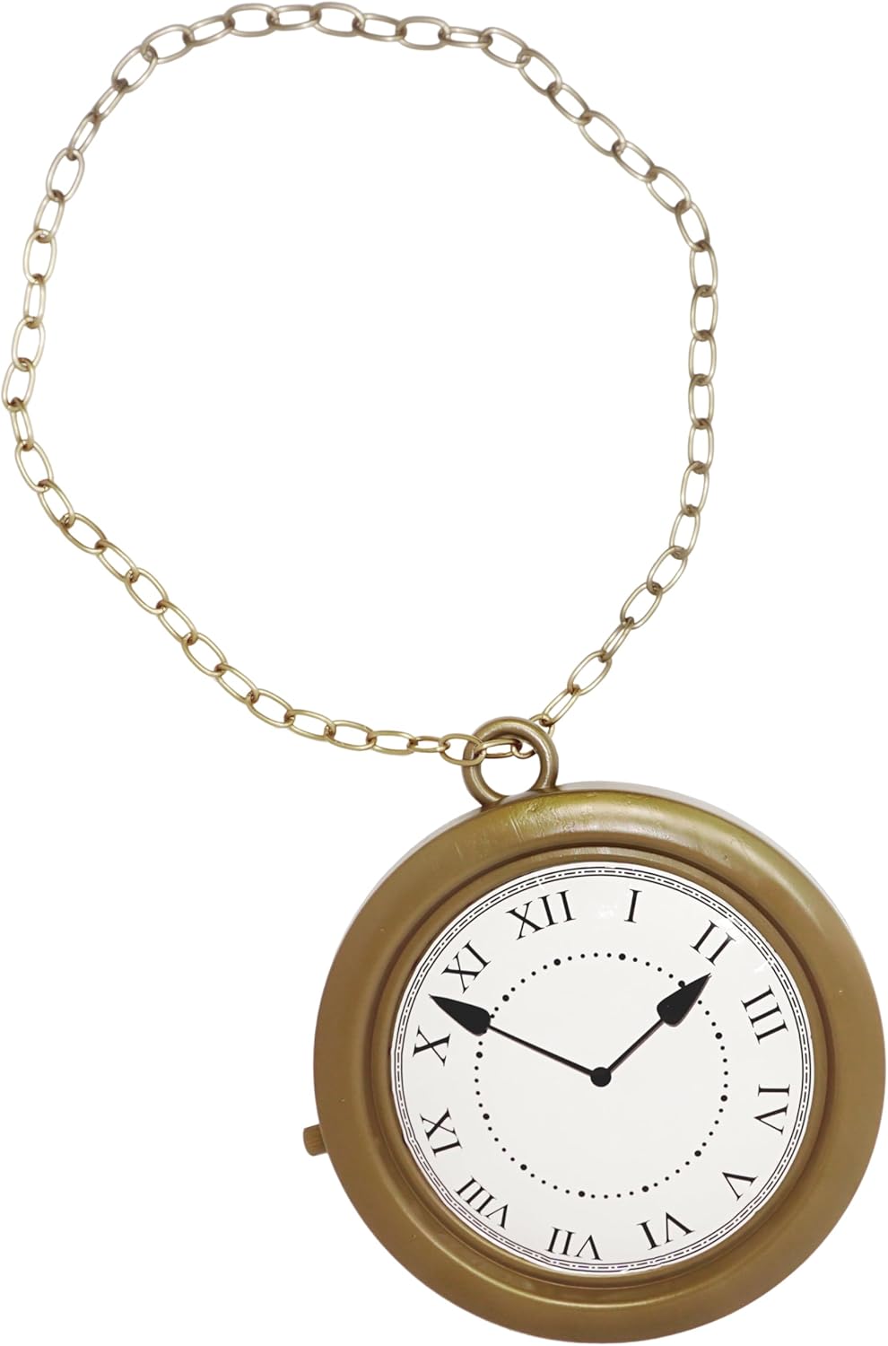 Amazon.com: 4E's Novelty Jumbo Clock Necklace - 8'' Large Gold Clock ...
