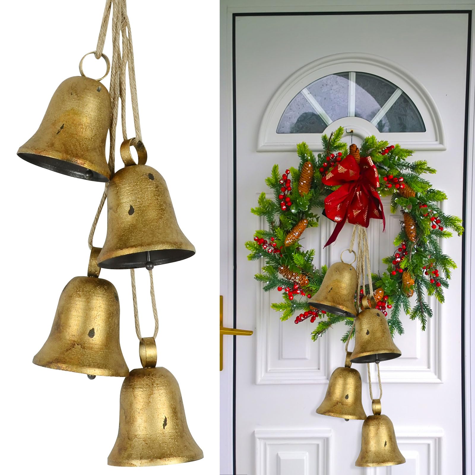 Amazon.com: Christmas Decorations Cowbell for Christmas Tree Christmas ...