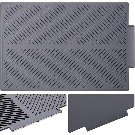 Amazon.com: Yacee Silicone Dish Drying Mat - 24" x 18" x 0.3" XXL Size ...