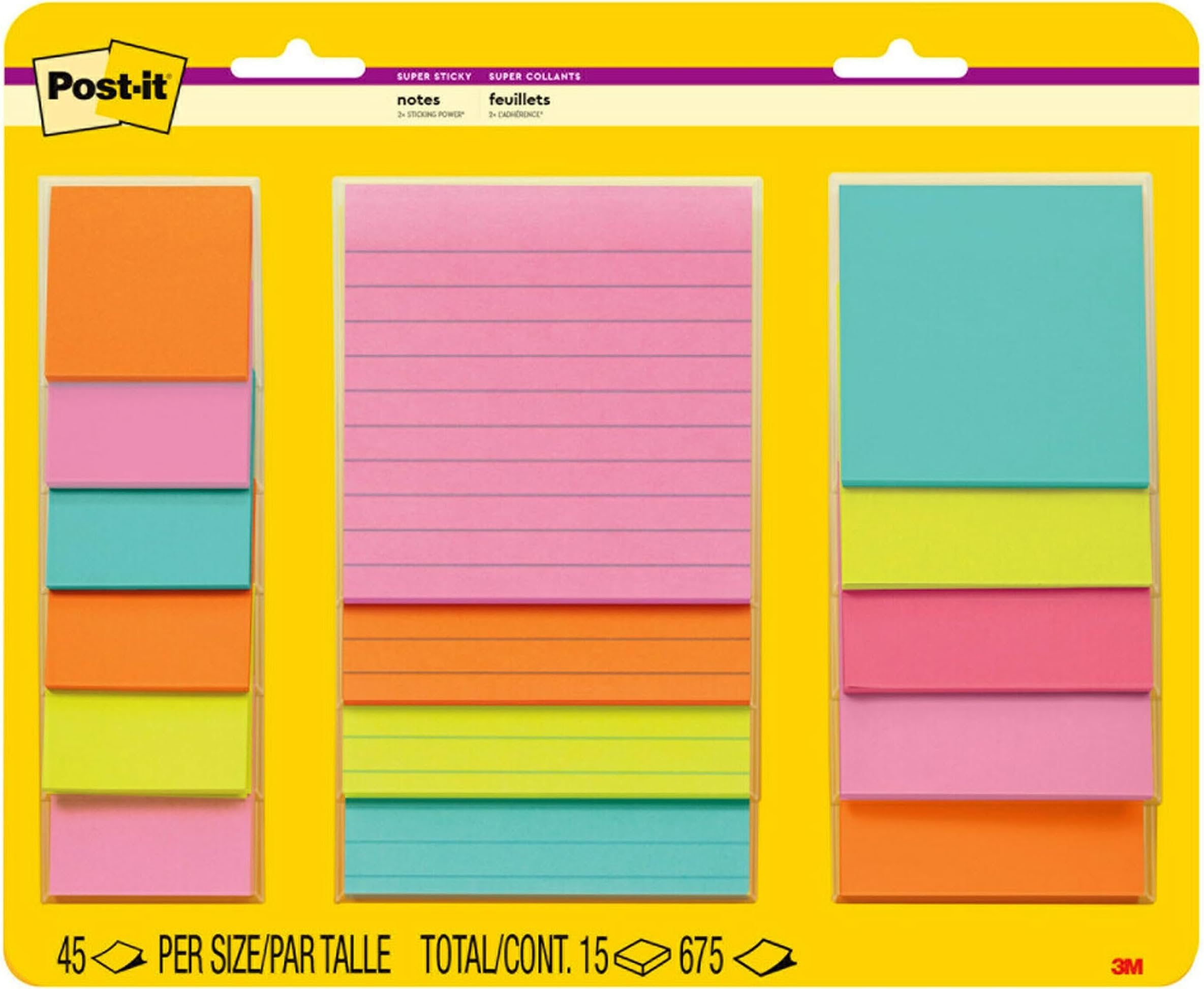Amazon.com : Post-it Mini Notes, 1 3/8 in. x 1 7/8 in., 24 Sticky Notes ...
