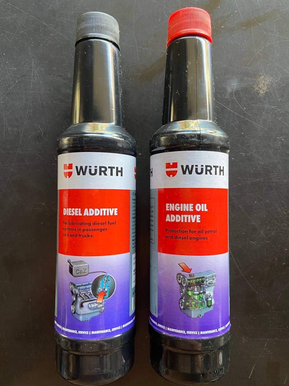 WUERTH Combo Engine Oil ADDITIVE 250ML & Diesel Oil ADDITIVE 250ML ...