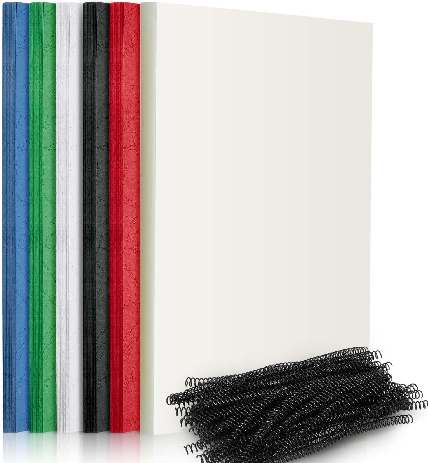 Amazon.com : Fulmoon 300 Pcs Binding Covers and Combs kit, Binding 8.5 ...