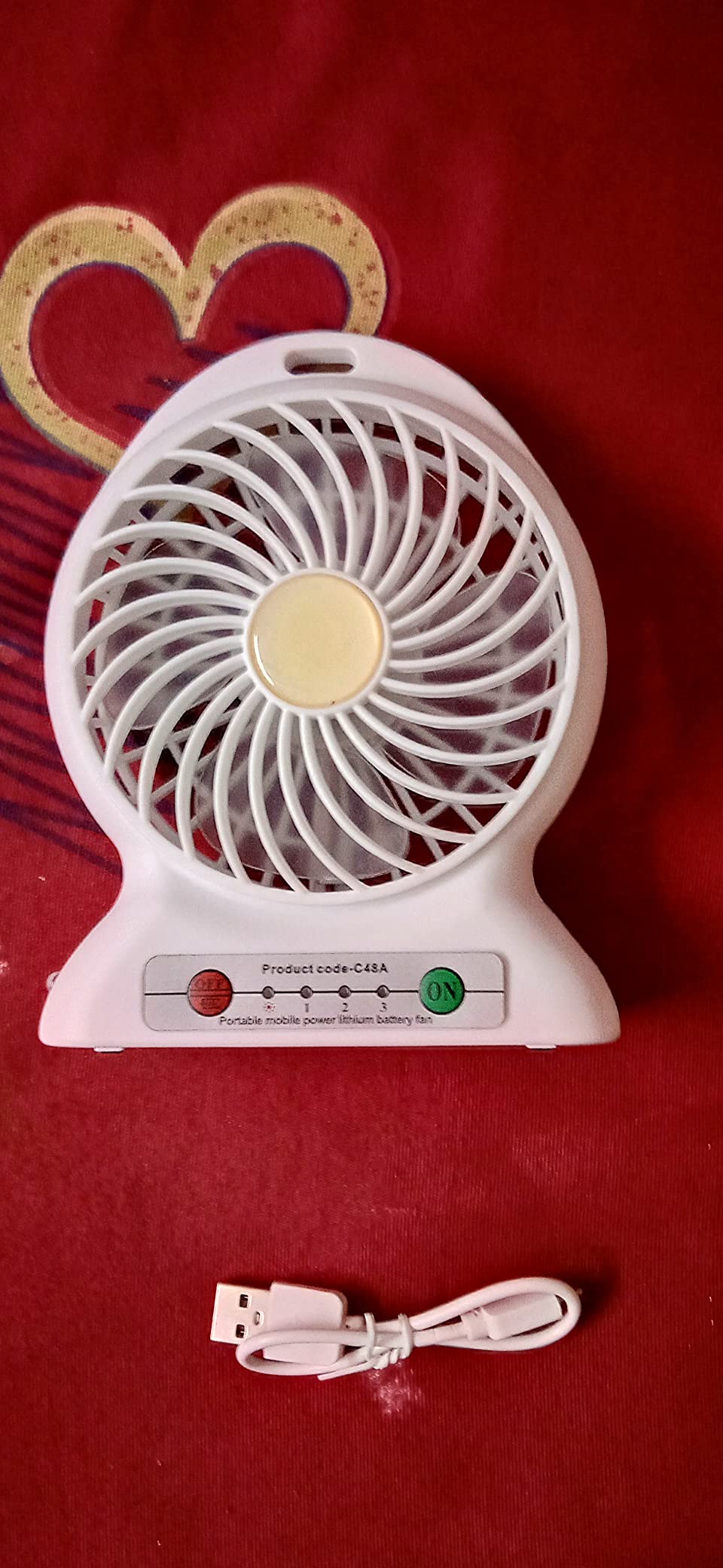 Dillibaazar Portable Mini USB Fan 3-Level Speed Adjustable Electric ...