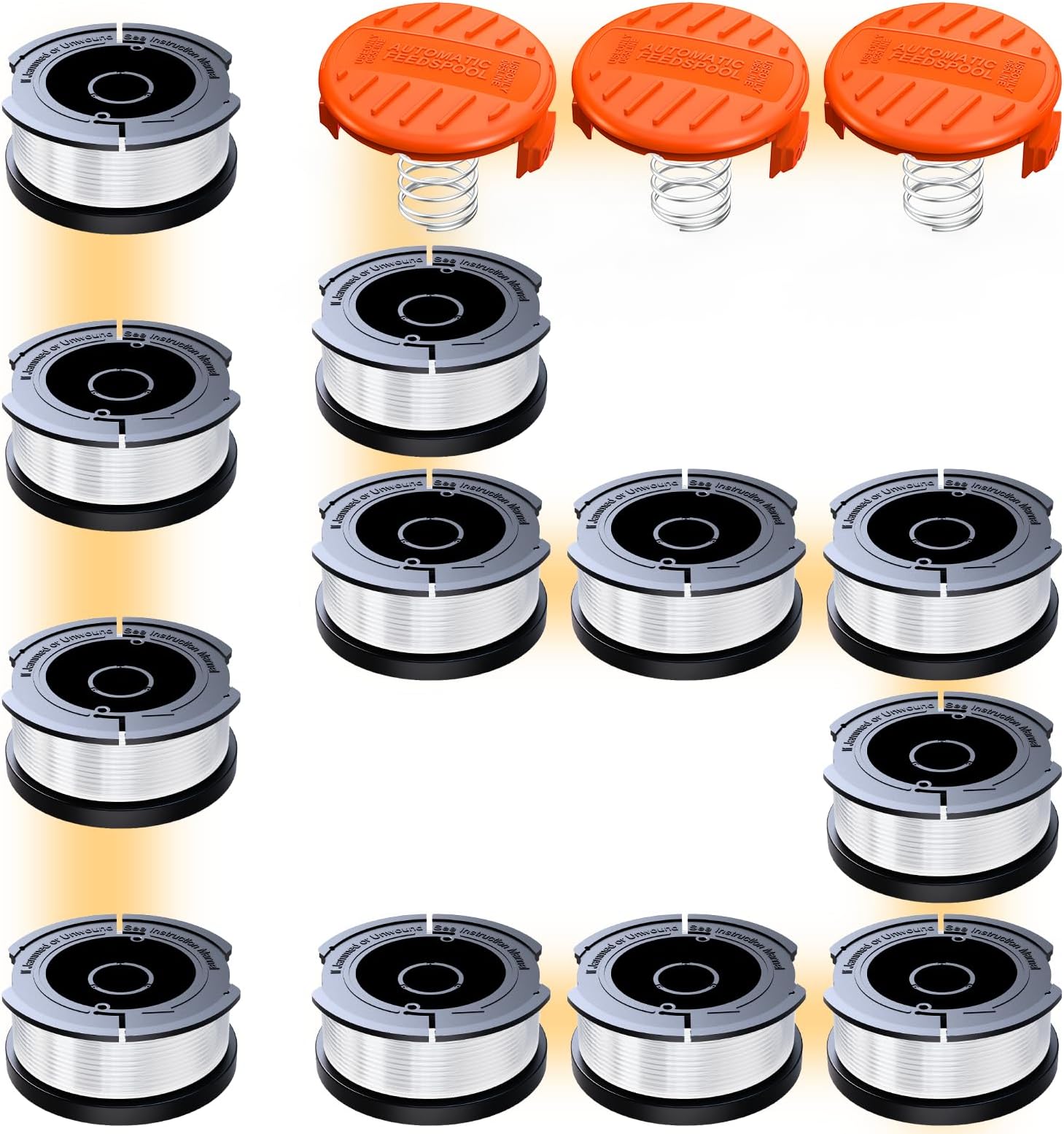 Amazon.com : Hechuang 9 Pack Weed Eater Spool Spool Replacement for ...