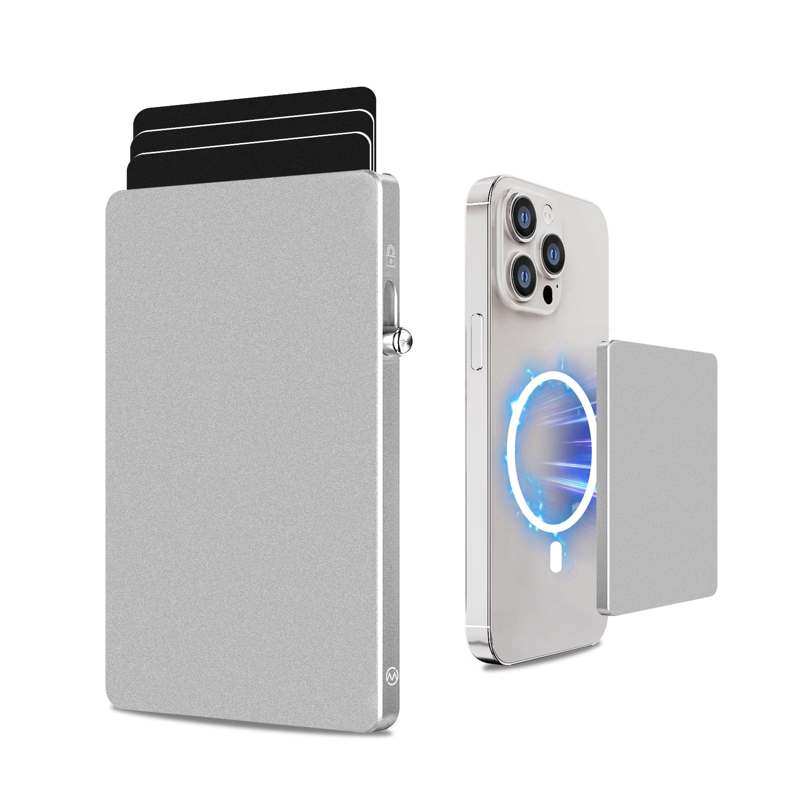 Amazon.com: Magnetic Wallet for Magsafe Wallet,Ultra-thin Metal Card ...